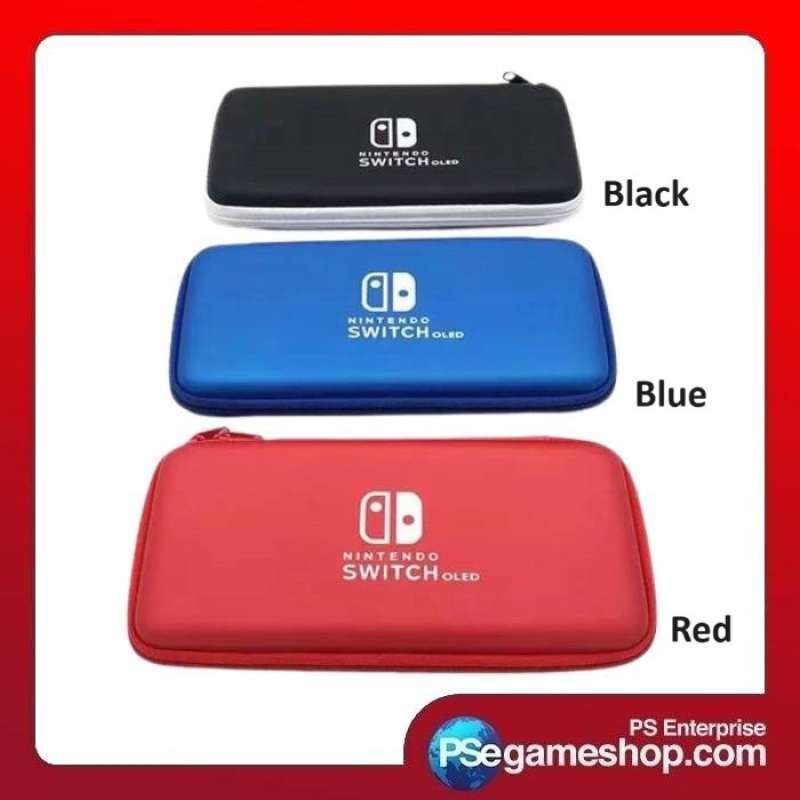 Jual Nintendo Switch V1 V2 Oled Pouch Tas Bag Carry Case Eva Bag - Biru ...