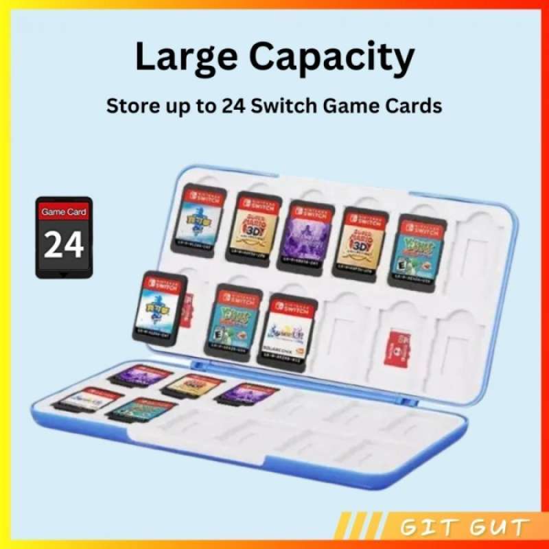 Jual Premium 24 In 1 Game Card Cartridge Case Box Storage Nintendo ...