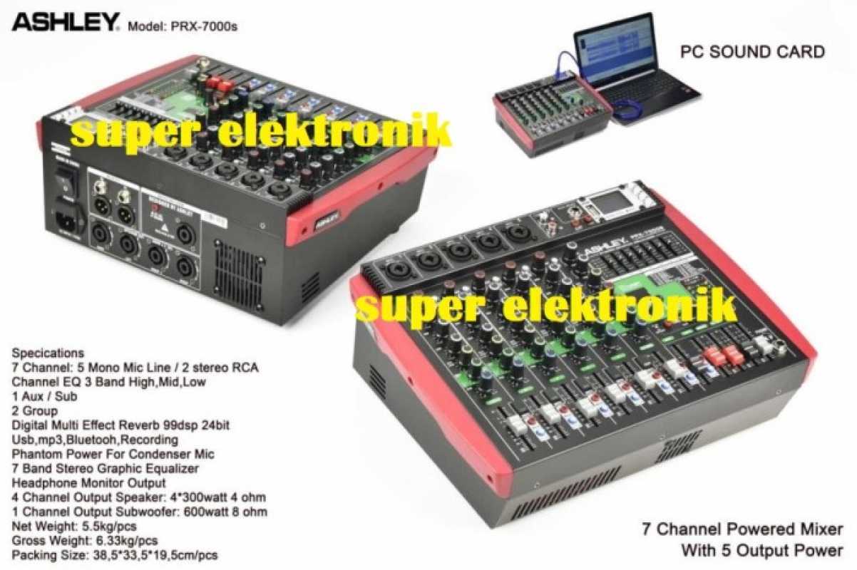 Promo Promo- Power Mixer Prx 7000 S Merek Ashley Prx7000s Original Diskon 50% Di Seller ...