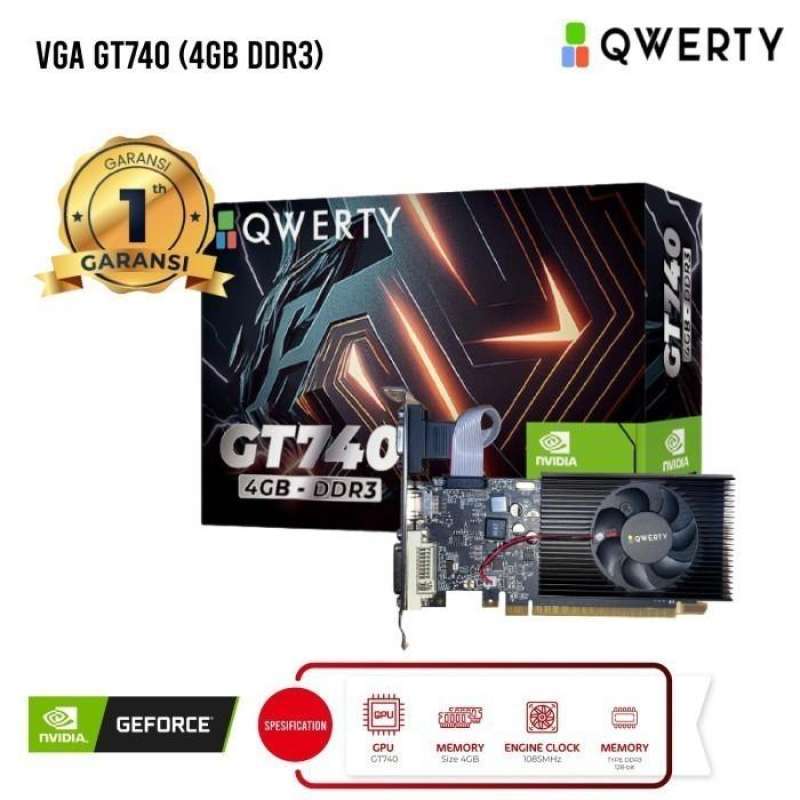 Jual Vga Card Qwerty Gt740 4gb Ddr3 Nvidia Goferce Di Seller Ssk ...