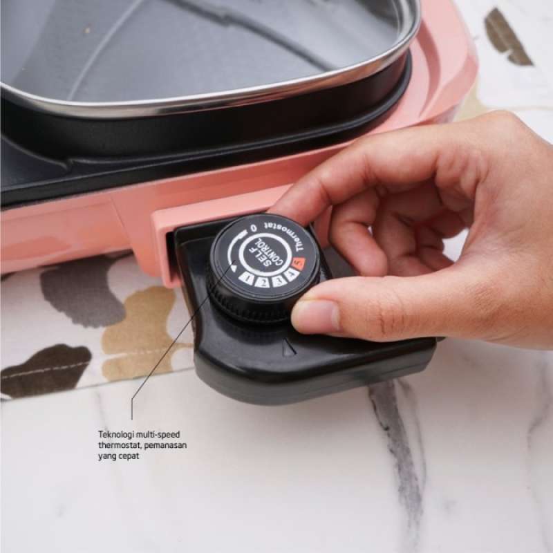 Jual Cypruz Bbq Electric Hot Pot Shabu Suki Grill Hotpot Elektrik 2 In ...