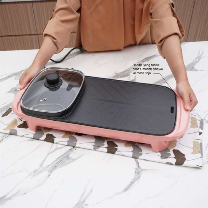 Jual Cypruz Bbq Electric Hot Pot Shabu Suki Grill Hotpot Elektrik 2 In ...