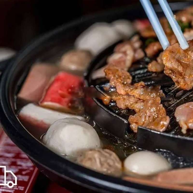 Jual Bulgogi 2 Fungsi/ Panci Shabu Shabu Steamboat Rebusan & Grill Pan ...