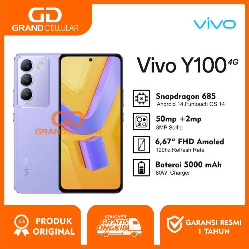 Jual Vivo Y100 4g 8gb Ram 256gb Rom - 8gb Ram 128gb Rom Garansi Resmi ...