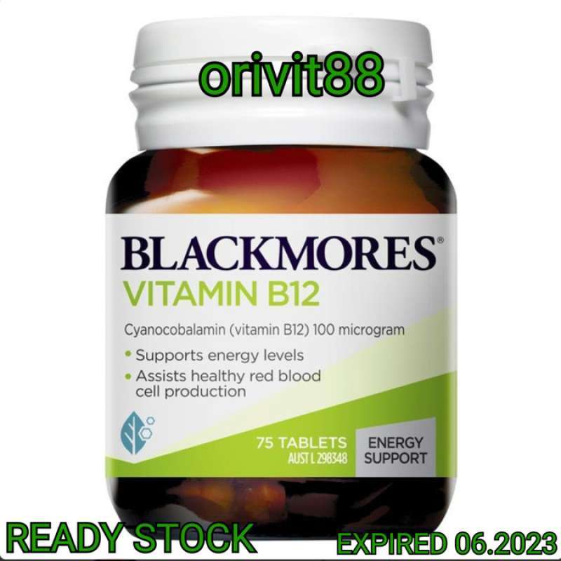Promo Blackmores Vitamin B12 - 75 Tablet Diskon 33% Di Seller Aninda ...