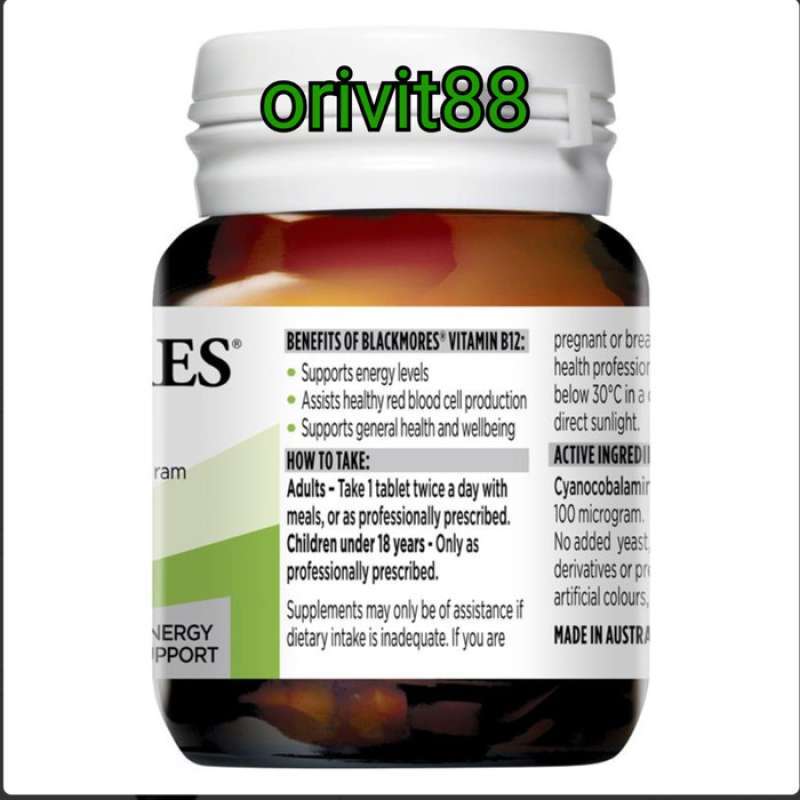 Promo Blackmores Vitamin B12 - 75 Tablet Diskon 33% Di Seller Aninda ...