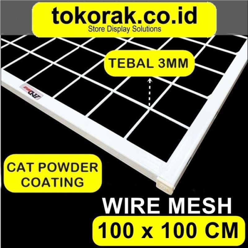 Promo Wire Grid Mesh 100 X 100 Cm - Kawat Jaring Kotak - Ram Dinding ...