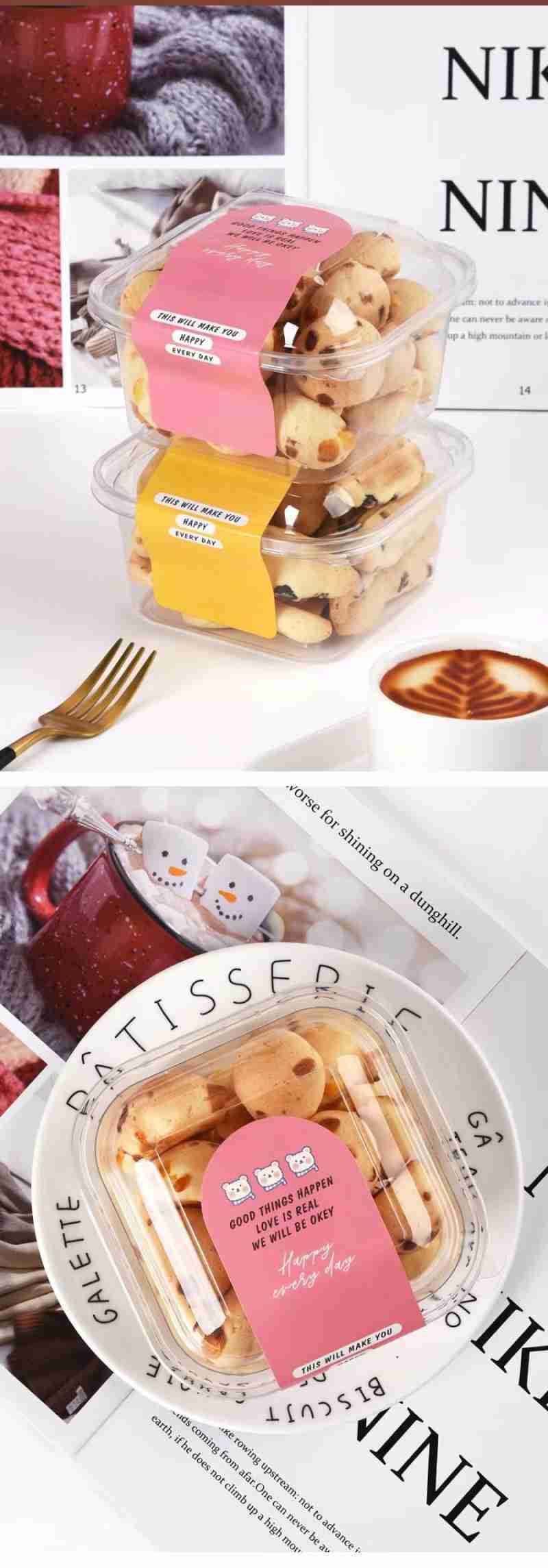 Jual Sb18 10 Sets Premium Korean Cookies Box Food Grade Kotak Biskuit ...