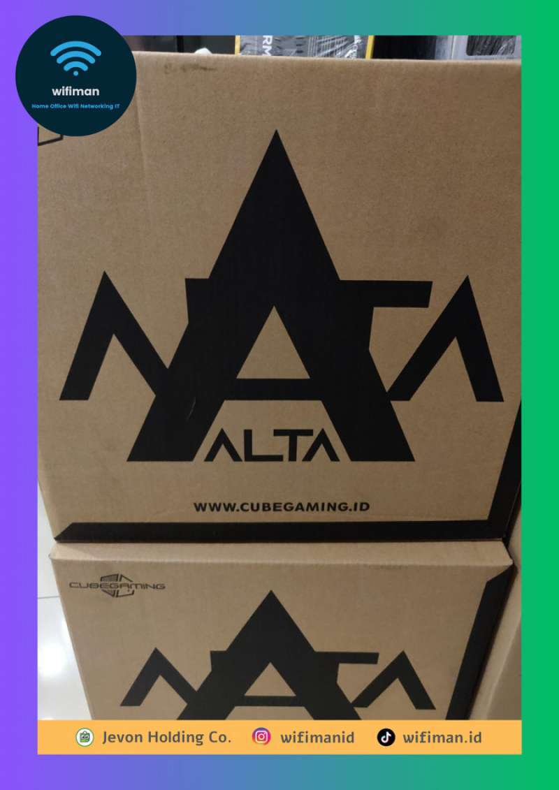 Promo Cube Gaming Alta - Matx Pc Case Tempered Glass White Black Hitam ...