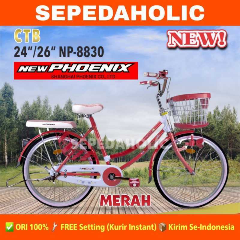 Promo Sepeda Dewasa Perempuan City Bike New Phoenix Np 8830 Ukuran 24 ...