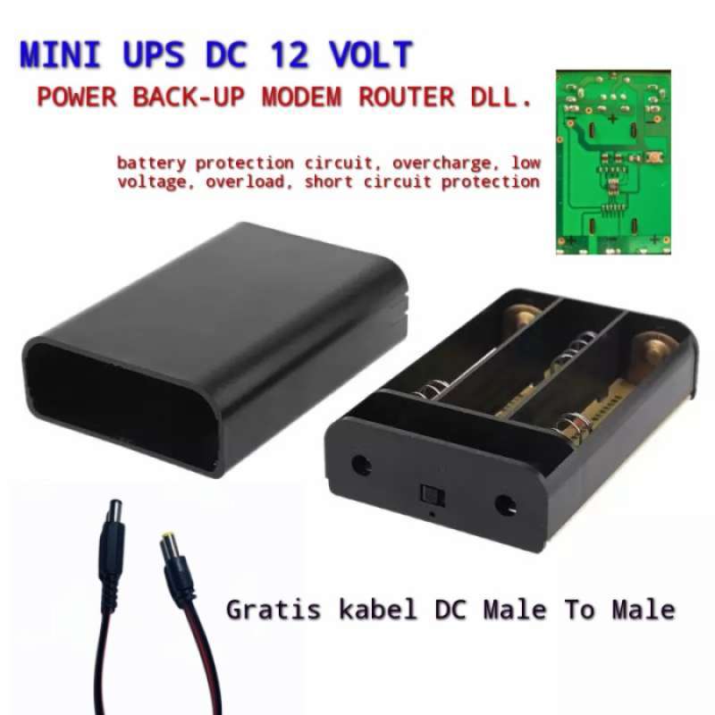 Jual Smart Portable Mini Ups 12v/2a 2000mah 18650 Case Box Di Seller Winter - Cengkareng Timur ...