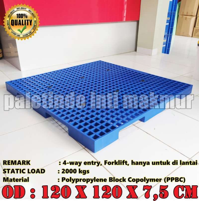 Jual Palet Plastik Berlubang/ Alas Mobil Box Freezer 120 X 120 X 7,5 Cm ...