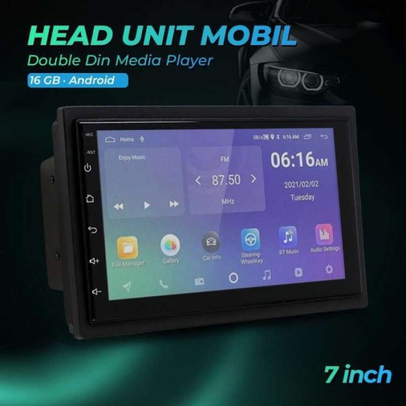 Promo Head Unit Mobil 7 Inch Double Din Media Player Gps 16gb Android 9 ...