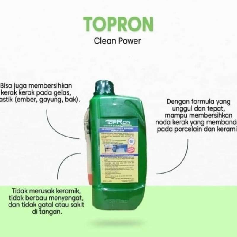 Promo Topron Pembersih Kerak Wc Kamar Mandi 1 Liter Diskon 62% Di ...