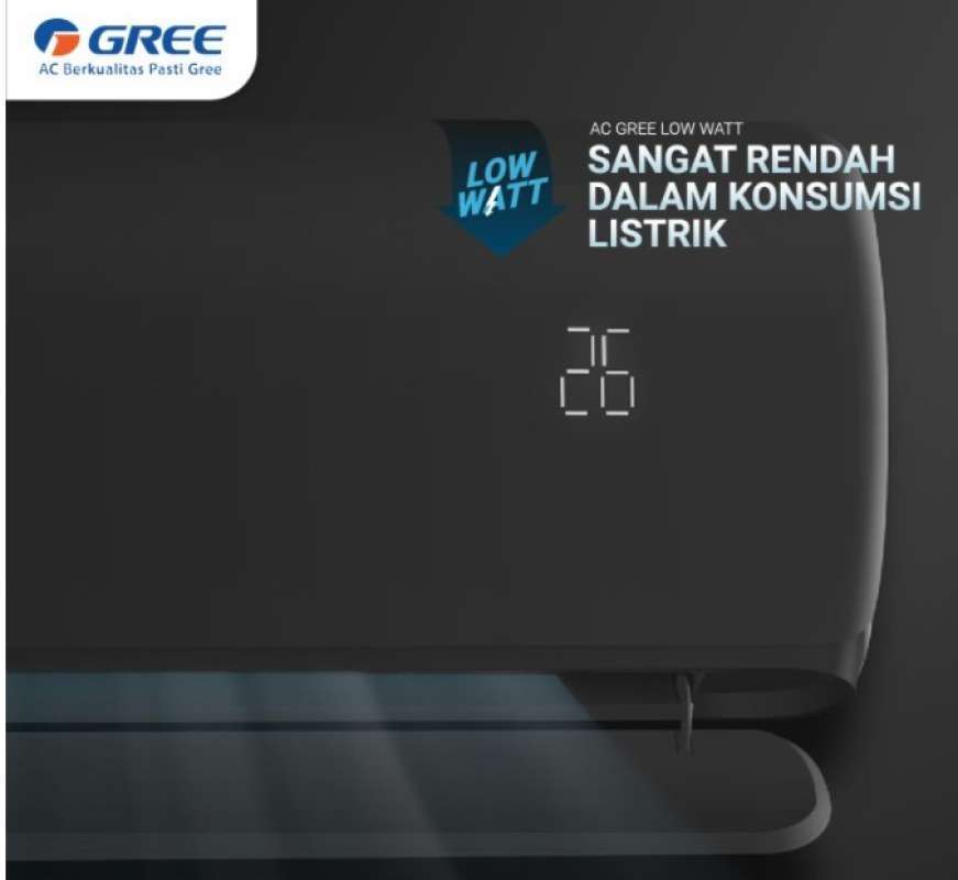 Promo Gree Ac 1pk Deluxe Low Watt 09c3e 1pk Berikut Pasang Diskon 33% ...