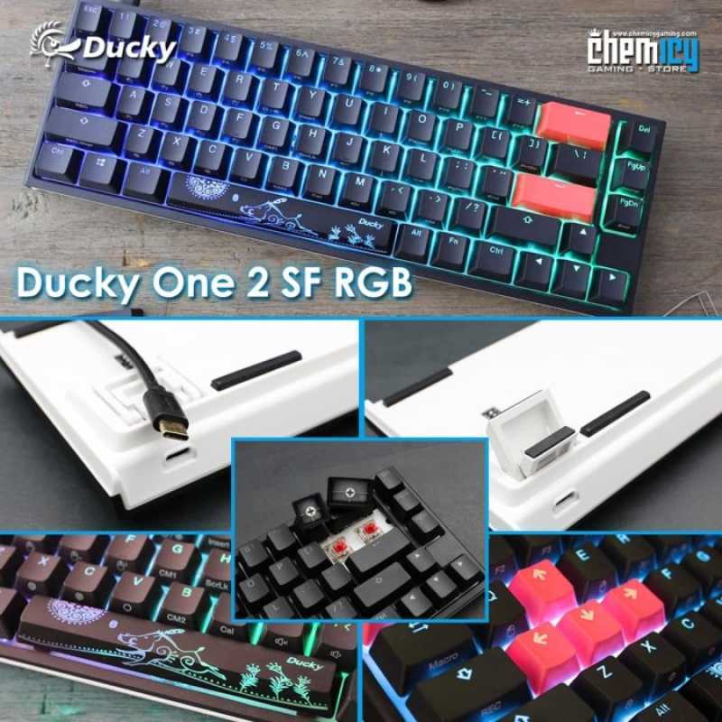 Promo Ducky One 2 Small Factor Sf 65% Rgb Mechanical Gaming Keyboard ...