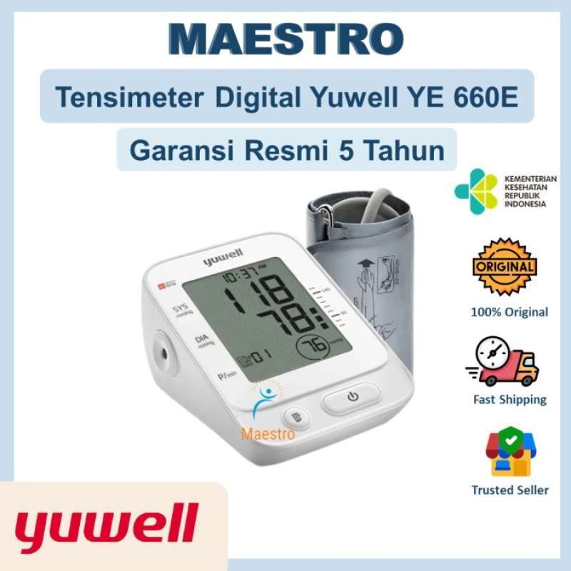 Promo Tensimeter Digital Yuwell Ye660e Alat Ukur Cek Tensi Tekanan ...