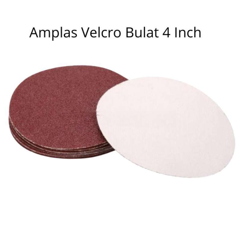 Jual Amplas Kertas Velcro Bulat 4 Inch Pengamplas Kayu Besi Bentuk ...