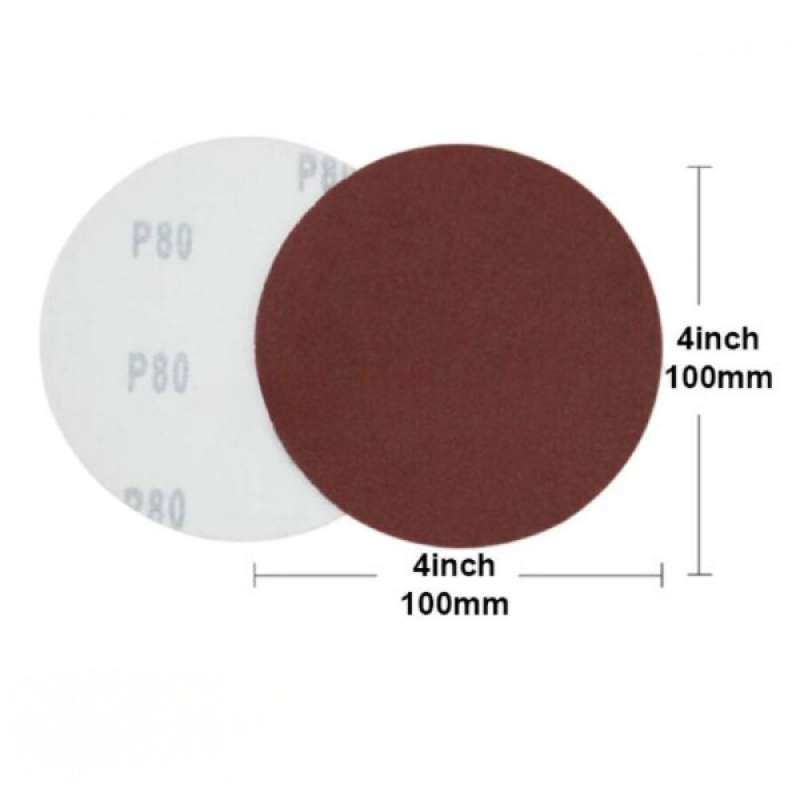 Jual Amplas Kertas Velcro Bulat 4 Inch Pengamplas Kayu Besi Bentuk ...