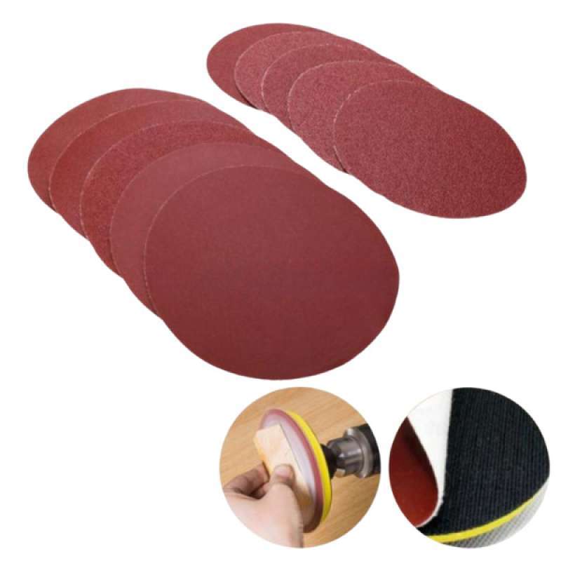 Jual Amplas Kertas Velcro Bulat 4 Inch Pengamplas Kayu Besi Bentuk ...