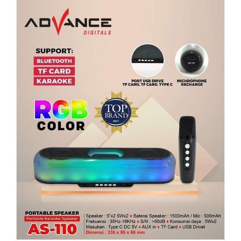 Promo Advance Portable Karaoke Speaker As110/as120/as130/as200 ...