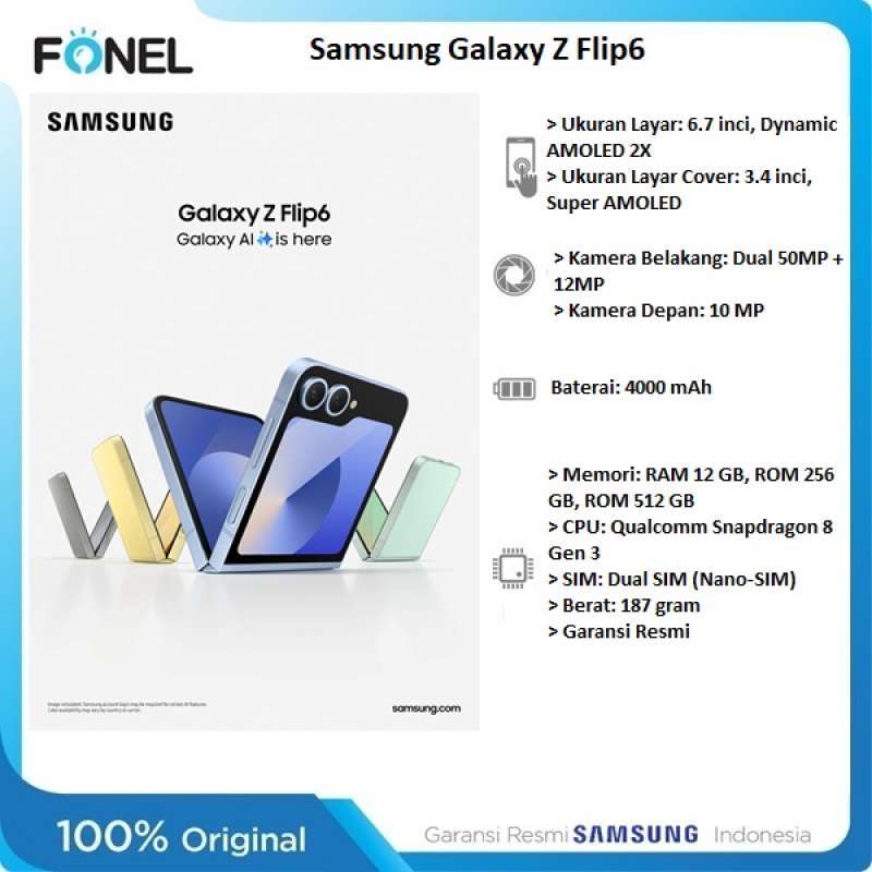 Jual Samsung Galaxy Z Flip 6 - Yellow 256 Gb Di Seller Fonel Official ...