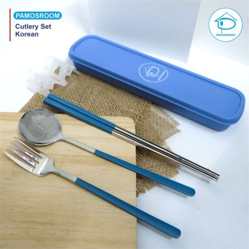 Jual Pamosroom Alat Makan Set Korea Stainless 304 Set Alat Makan Sendok ...