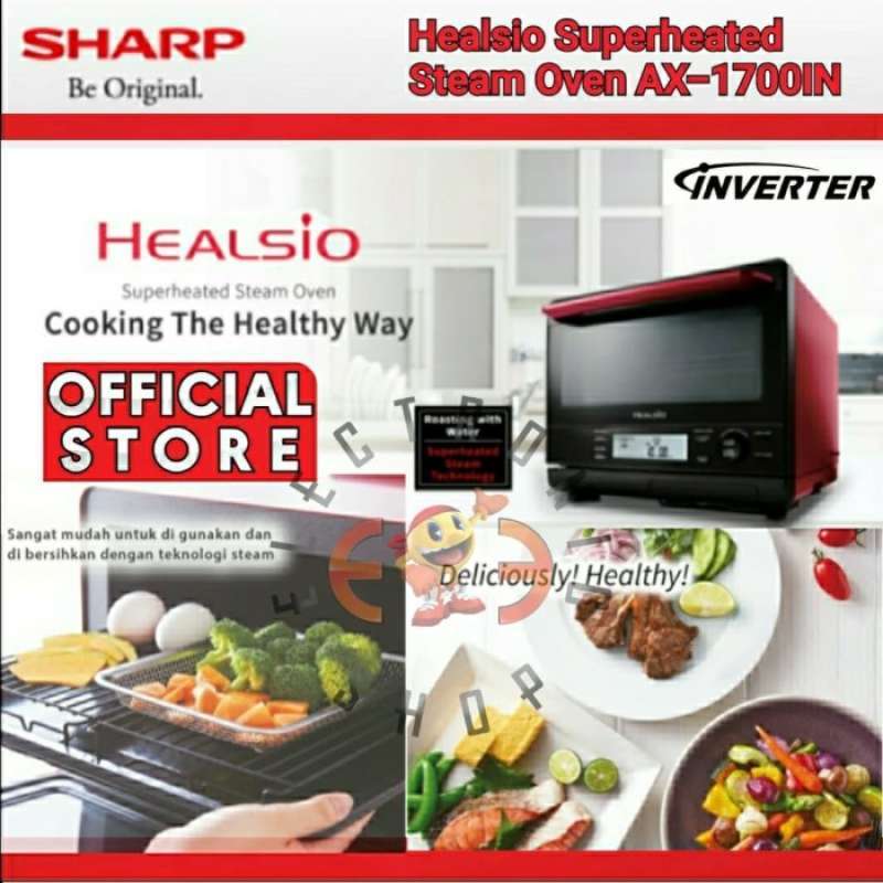 Promo Sharp Ax 1700in - Healsio Superheated Steam Oven 31l - Ax1700in ...