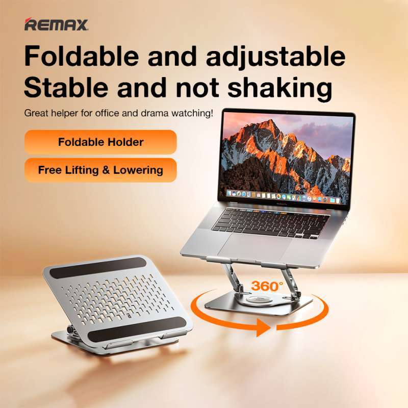 Promo Remax Stand Laptop 360 Rotation Rm-c09 Rotating Folding Notebook ...