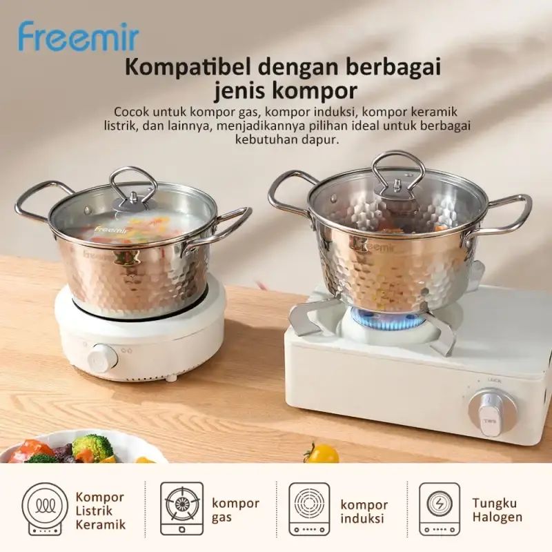 Promo Freemir Panci Stainless 304 Snow Pan 4 In 1 Multifungsi Praktis ...