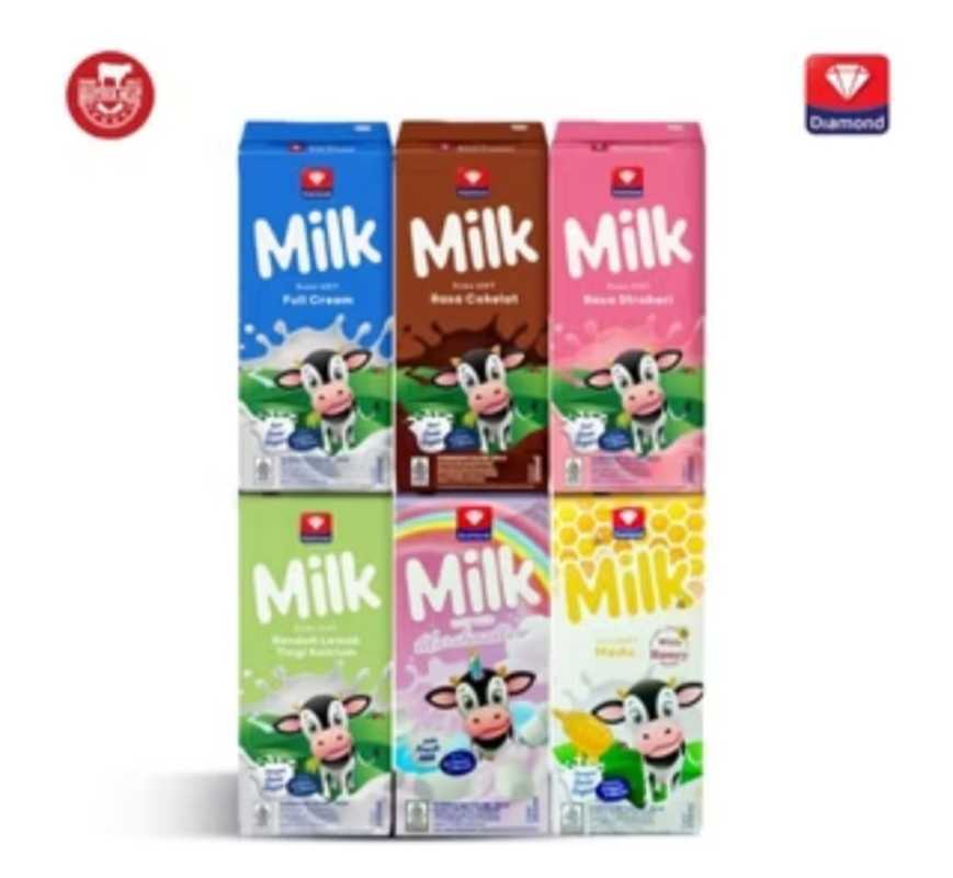 Jual Diamond Susu Uht Fresh Milk 200 Ml 1 Karton Isi 40 Pcs ( Ds Bgr ...
