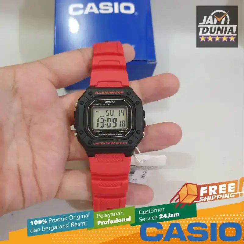 Casio W-218H Original Model Terbaru Januari 2026