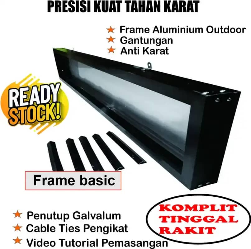 Jual Frame Running Text Ukuran 16 X 96 / 20 Cm X 100cm - P10 Rgb Basic ...