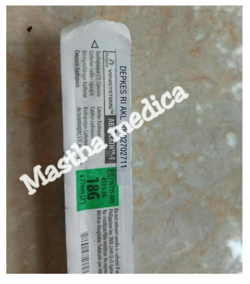 Promo I.v Cannula Venisystems Abbocath 18 G Diskon 17% Di Seller Mastha ...