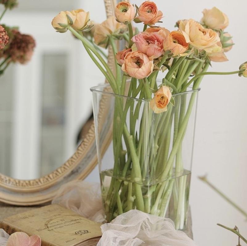 Promo Vas Bunga Acrylic/vas Bunga Bening/pot Bunga Tinggi/ember Bunga ...