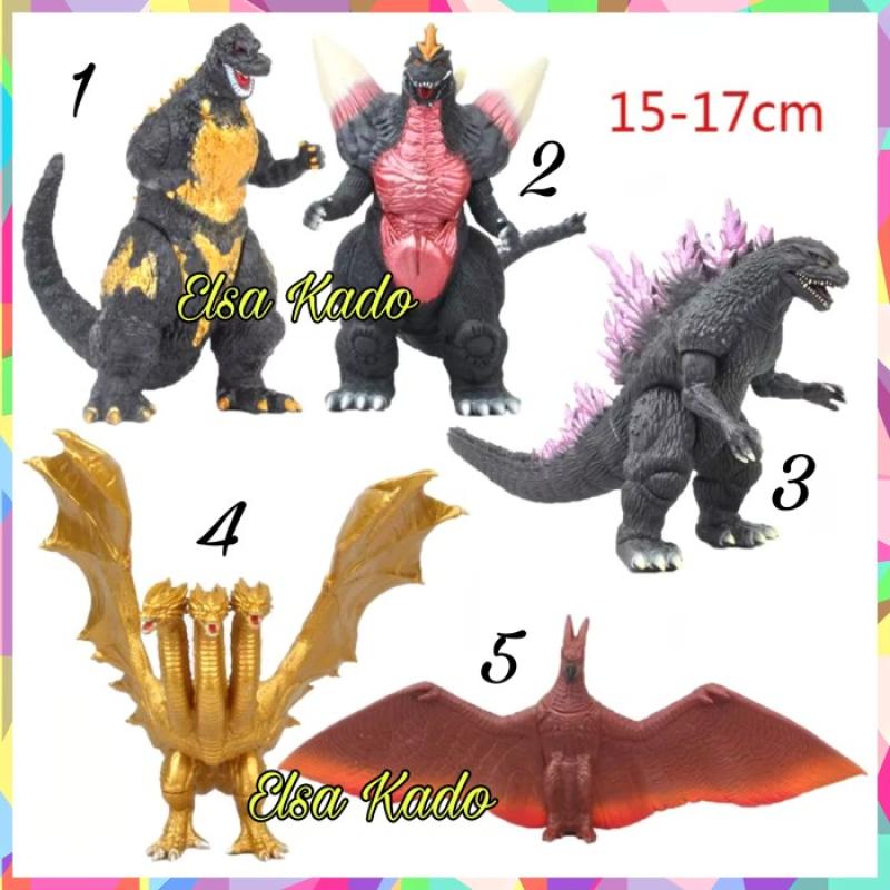 Promo Action Figure Godzilla Burning 2000 Space King Ghidorah Mainan ...