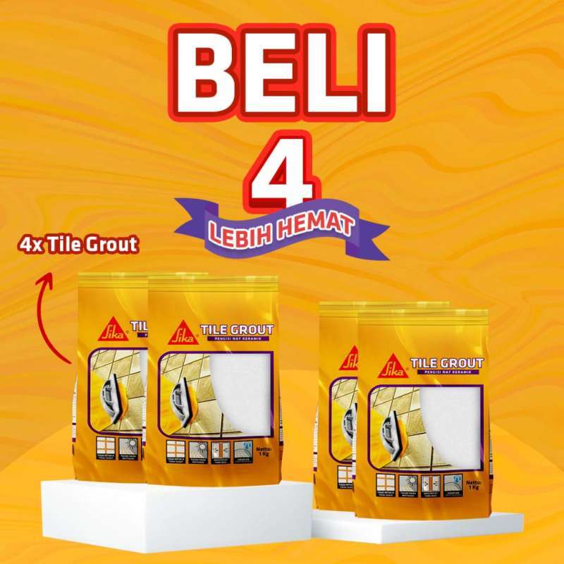 Jual Sika - Promo Bundling Package 4pcs Tile Grout Pengisi Celah Nat ...