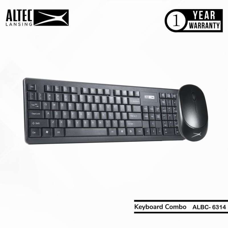 Jual Altec Lansing Keyboard Mouse Combo Wireless ALBC 6314 - Hitam di ...