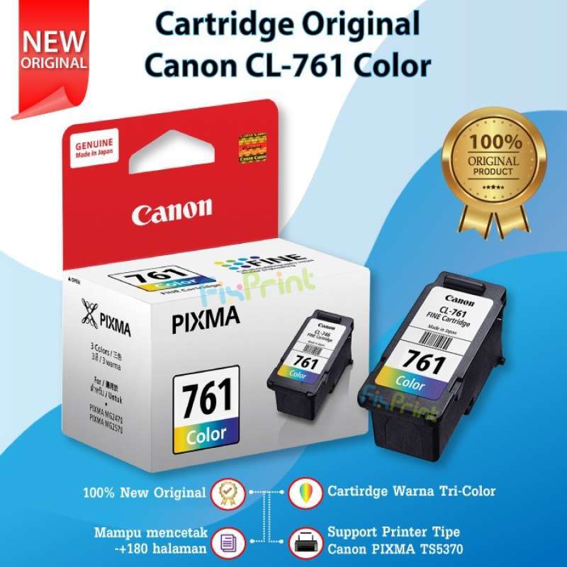 Jual Cartridge Tinta Cl761 Cl 761 Color Printer Canon Pixma Ts5370 ...