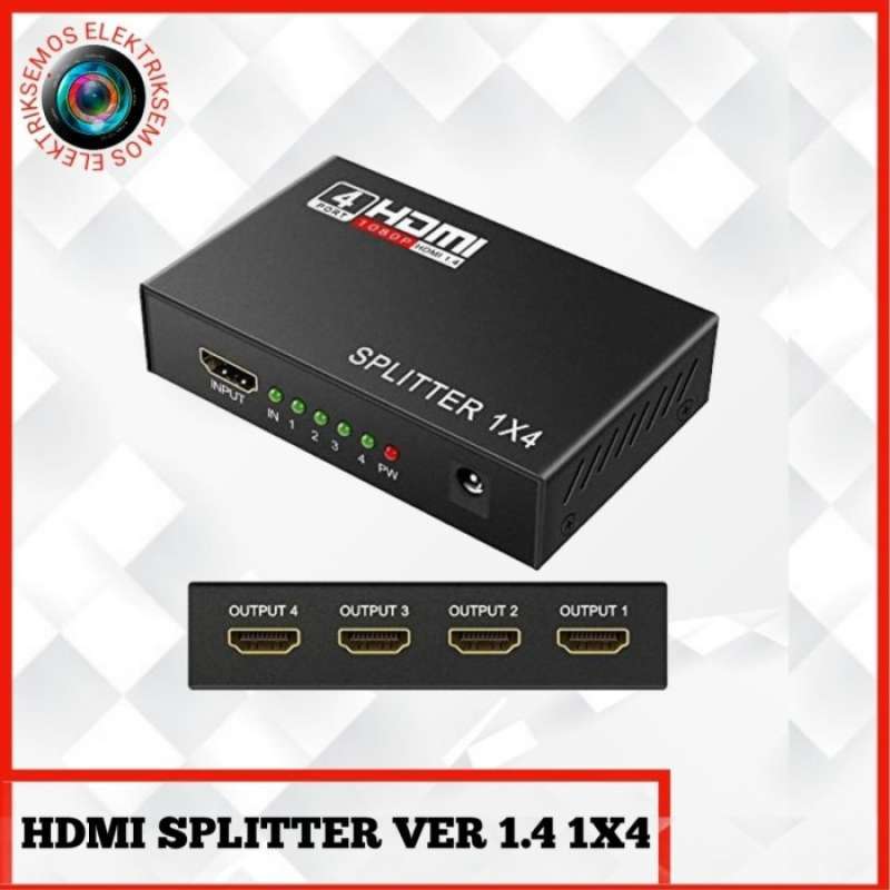 Promo Hdmi Splitter 1-Input 4-Output Diskon 48% di Seller Gansirsa ...