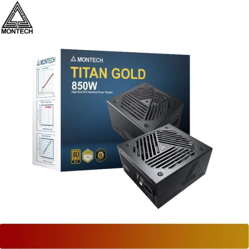 Jual MONTECH TITAN GOLD 850W | PSU 850W 80+ Gold Fully modular di ...