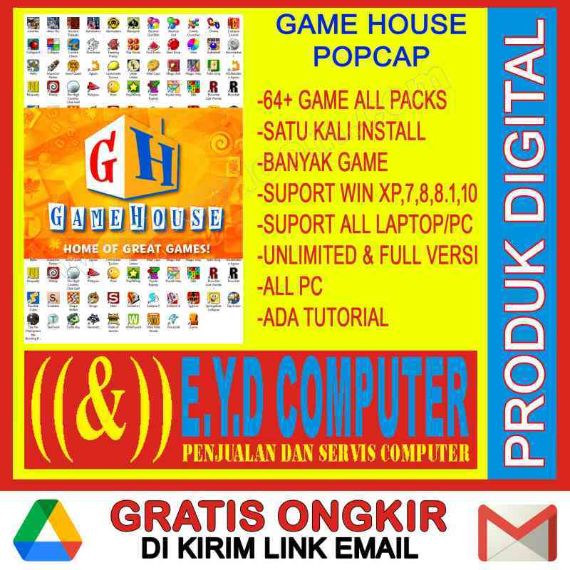 Jual Game House Popcap Sekali Install Langsung Banyak Game House Of ...