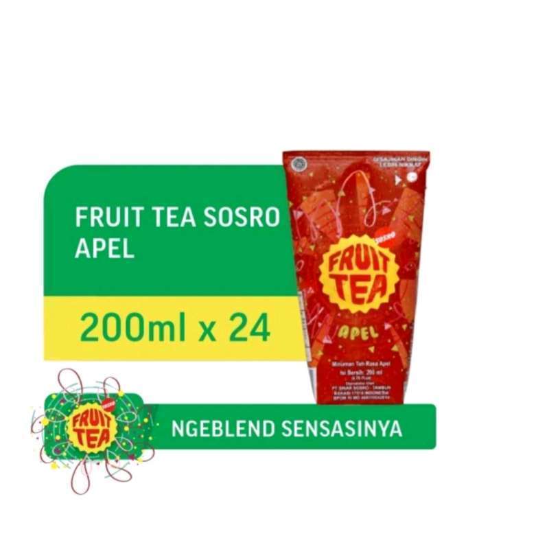 Jual Fruit Tea Sosro Genggam Apel 200ml 1 Dus di Seller Toko Nikko ...