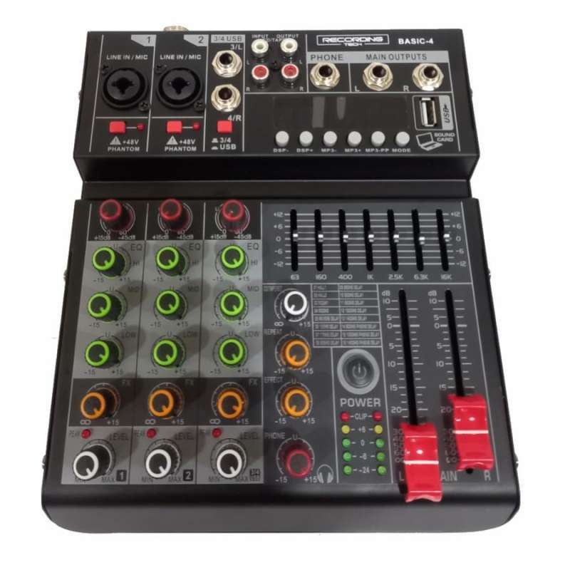 Jual Recording Tech Basic-4 - Professional Mixing Console With Dsp Fx ...