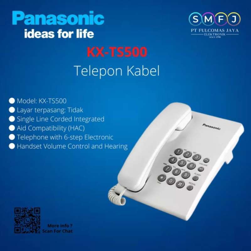 Jual Panasonic Kx-Ts500 Telepon Kabel Untuk Rumah Dan Kantor - Garansi di Seller Gansirsa ...
