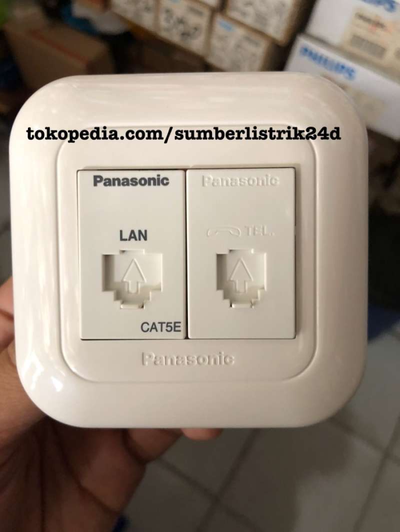 Promo Stopkontak Data Cat5E Dan Telepon Outlet Data Cat 5E Telpon ...
