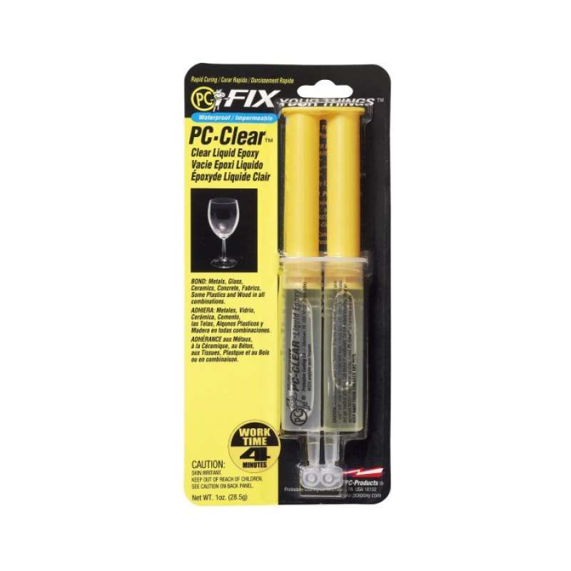 Jual Pc-Clear Epoxy Adhesive Liquid 1 Oz Double Syringe di Seller KSM ...