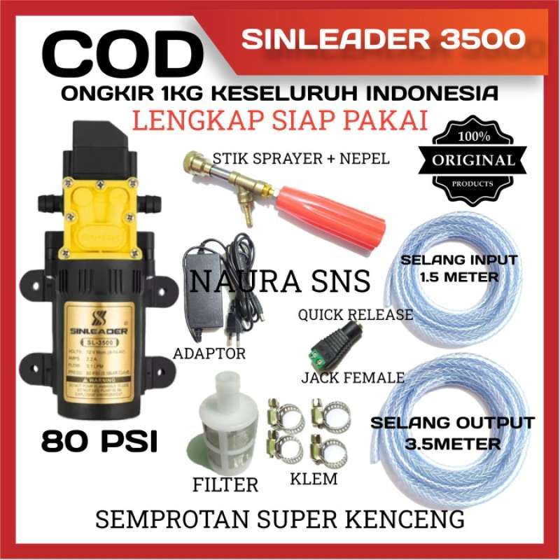 Jual Alat Cuci Steam Motor / Mobil / Ac Pompa Dc 12v Sinleader Portable ...