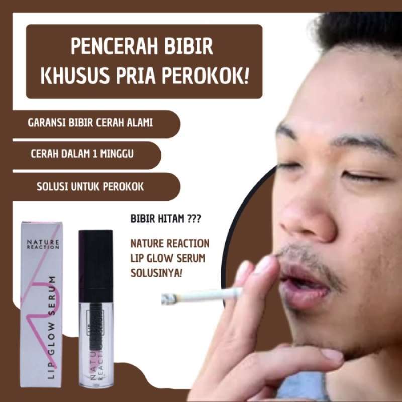 Promo Pencerah Bibir Pria Hitam Perokok Nr Lip Glow Serum Nature ...
