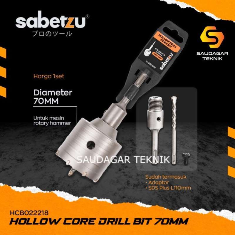 Promo Mata Bor Hole Saw Beton Bobok Tembok Sds Plus 70Mm Hollow Core Drill Diskon 17% di Seller ...